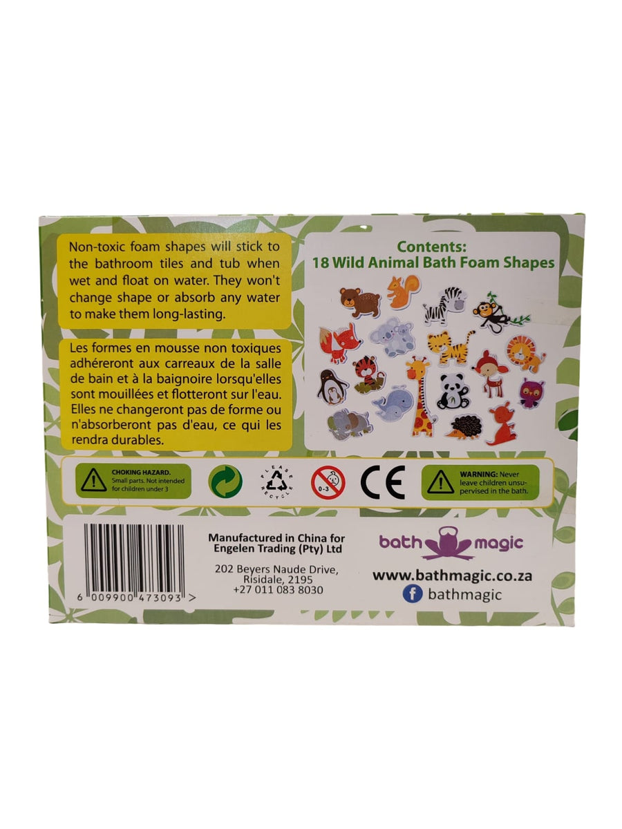 Wild Animal Sticky Bath Magic Foam Critters (18 pieces) Fizzles ...