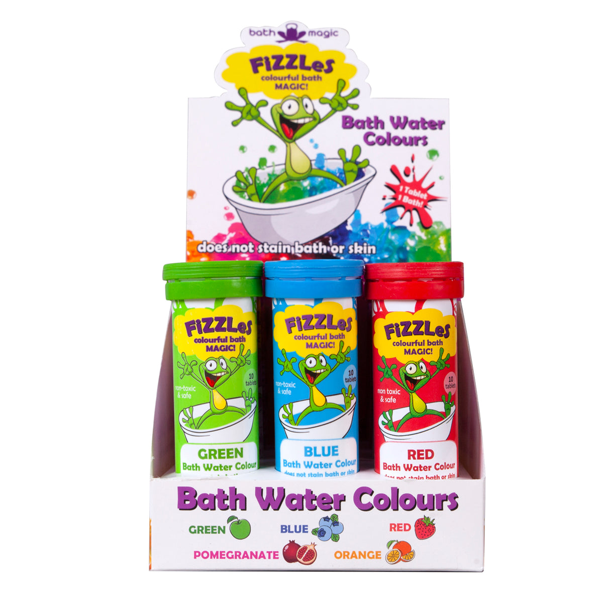 Bath Magic FiZZLeS for Kids bath fun CDU Blue Mix (12 x 10 effervescen ...