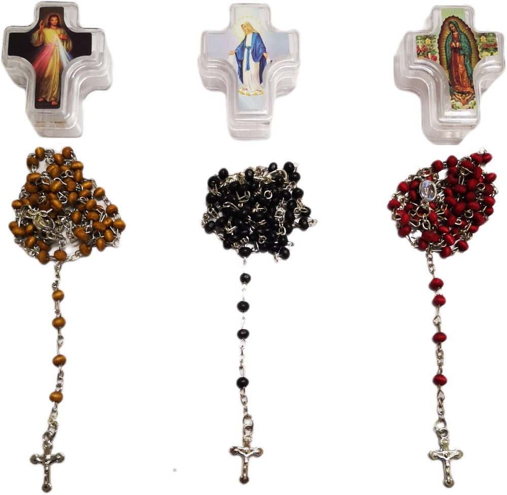 Rosary Set of 3 With Carry Container - Assorted Colours – Umlozi ...