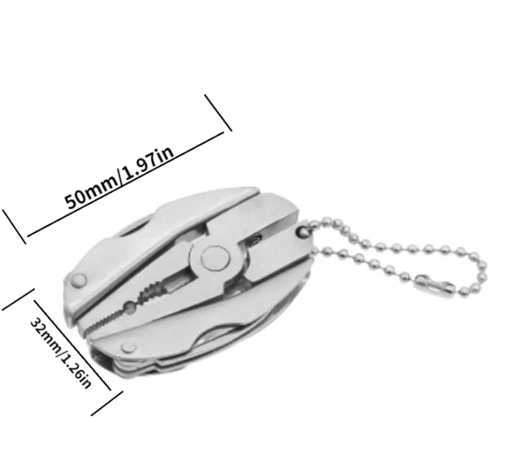 14 in 1 Portable Pocket Multifunctional Multi Tool. Folding Saw, Wire ...