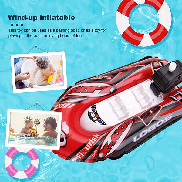 Wind Up Bath Boat Toy 15 cm - Set of 3 Assorted Colours – Umlozi ...