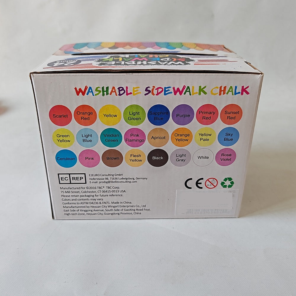 Washable Non-Toxic Jumbo Sidewalk Chalk 24 Pack – Umlozi International