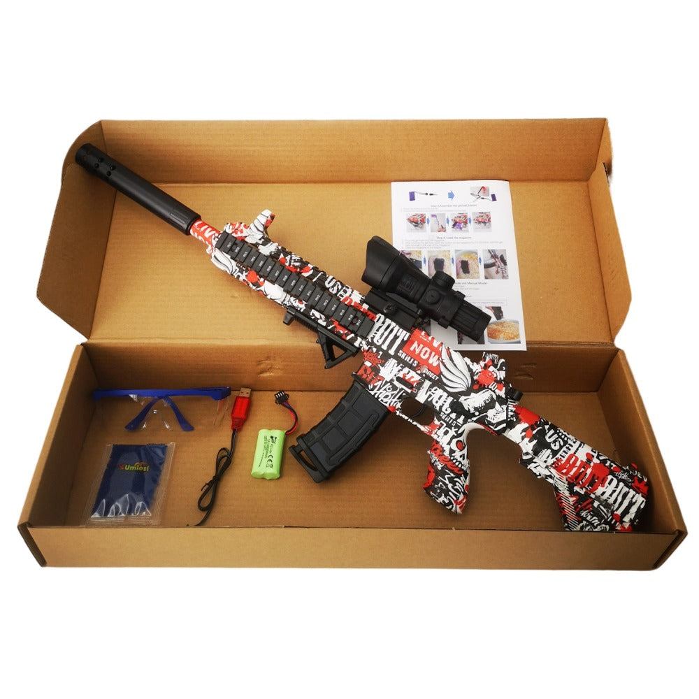 Rechargeable Electric Gel Ball Blaster, Sniper Design - Protective Eye ...